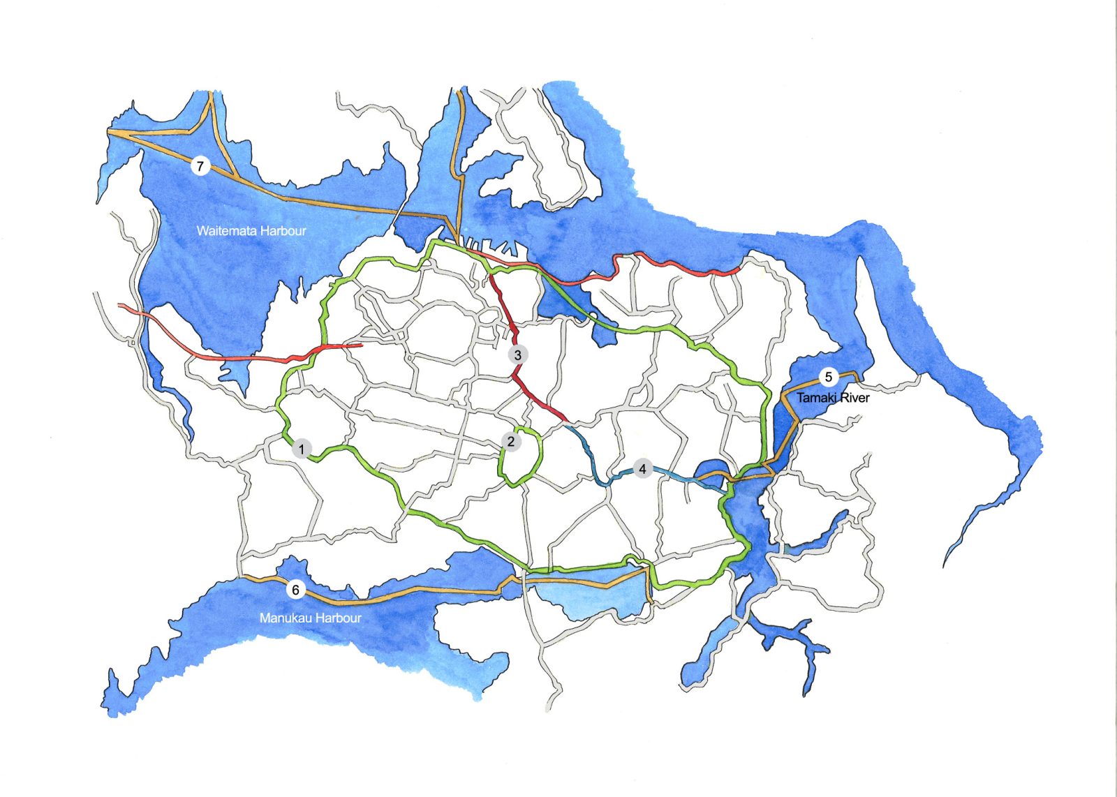 Auckland Cycle Paths – Bossley Architects